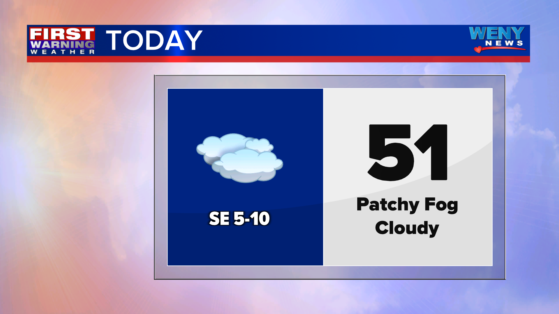 Cloudy and mild Friday | News | weny.com