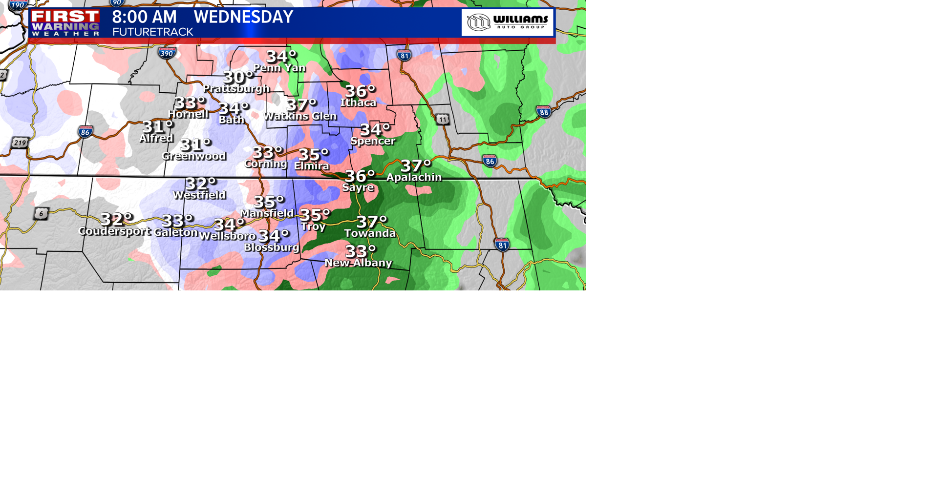 Chilly Wednesday morning leads to flurries, then overcast skies ...