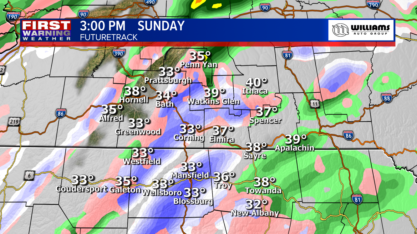 Sunday likely filled with winter precipitation | Weather | weny.com
