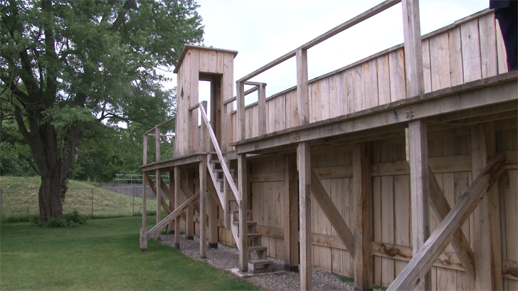 Civil War Prison Camp in Elmira completes replica stockade wall ...