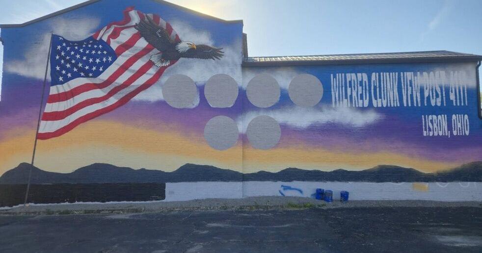 Key features finished on Lisbon VFW mural ahead of July 4th | Lisbon ...