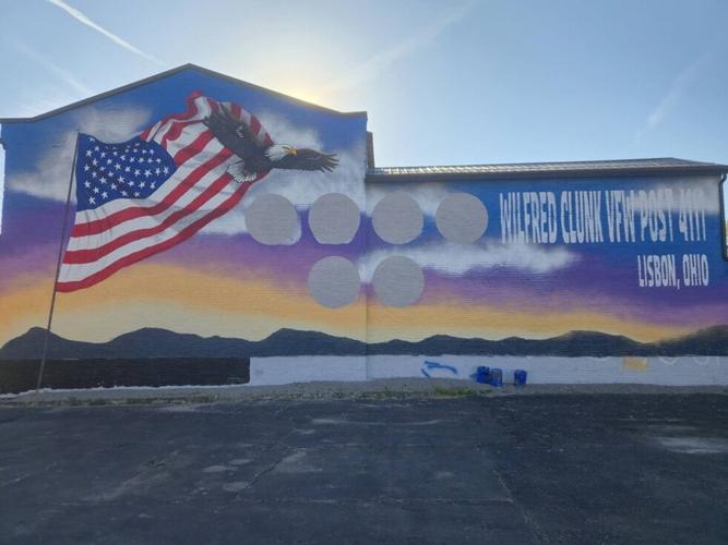 Key features finished on Lisbon VFW mural ahead of July 4th | Lisbon ...
