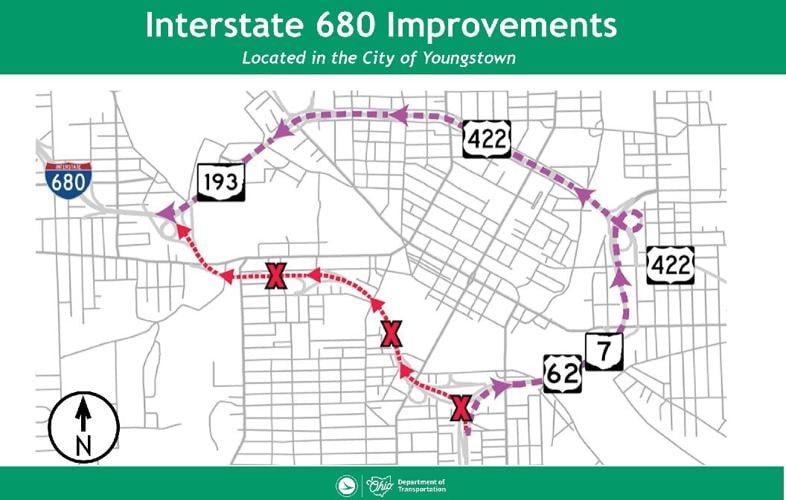Northbound Interstate 680 to close late Monday for reconstruction ...