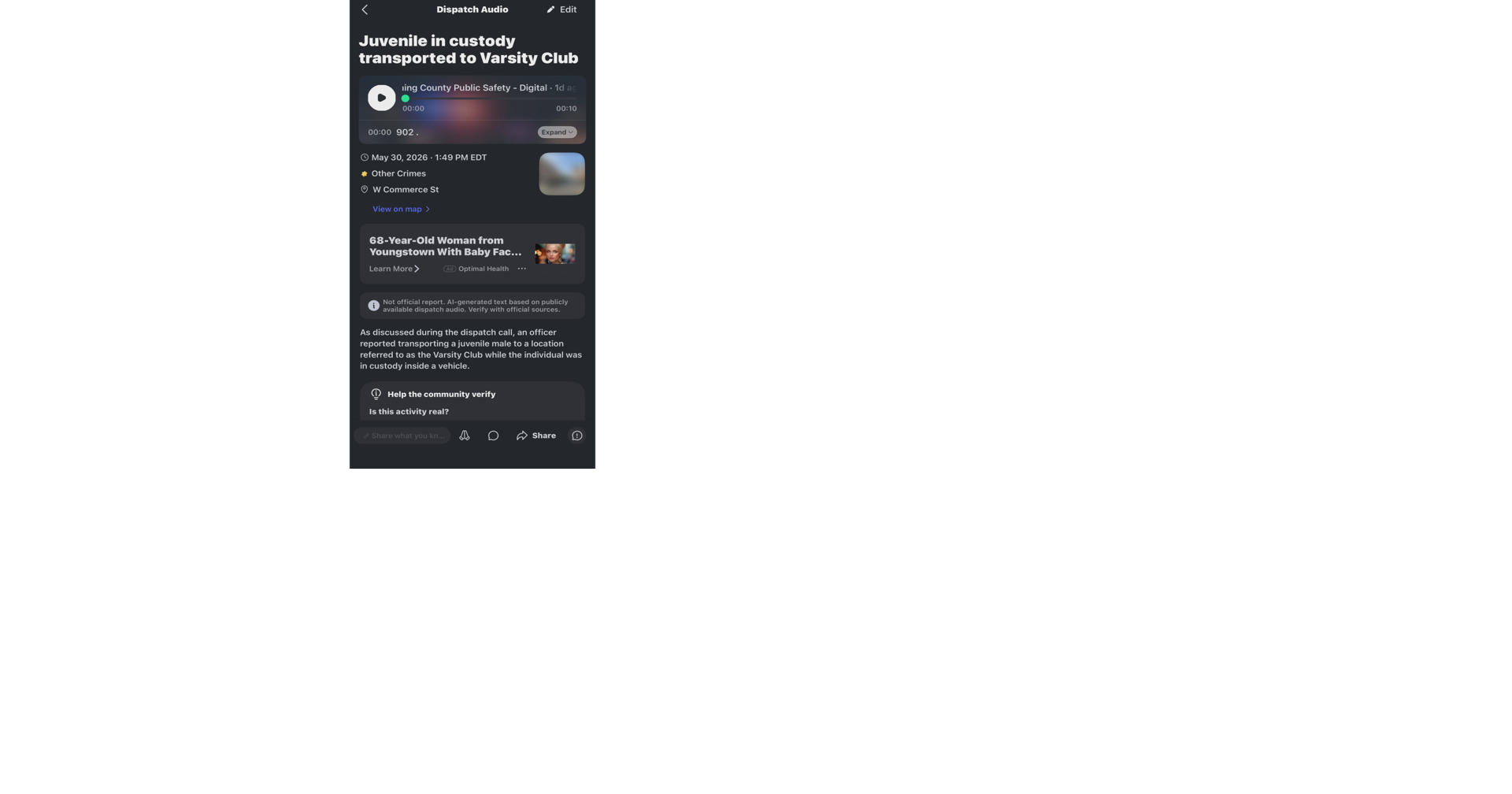 Local police warn against AI crime alert app | Local News | wfmj.com