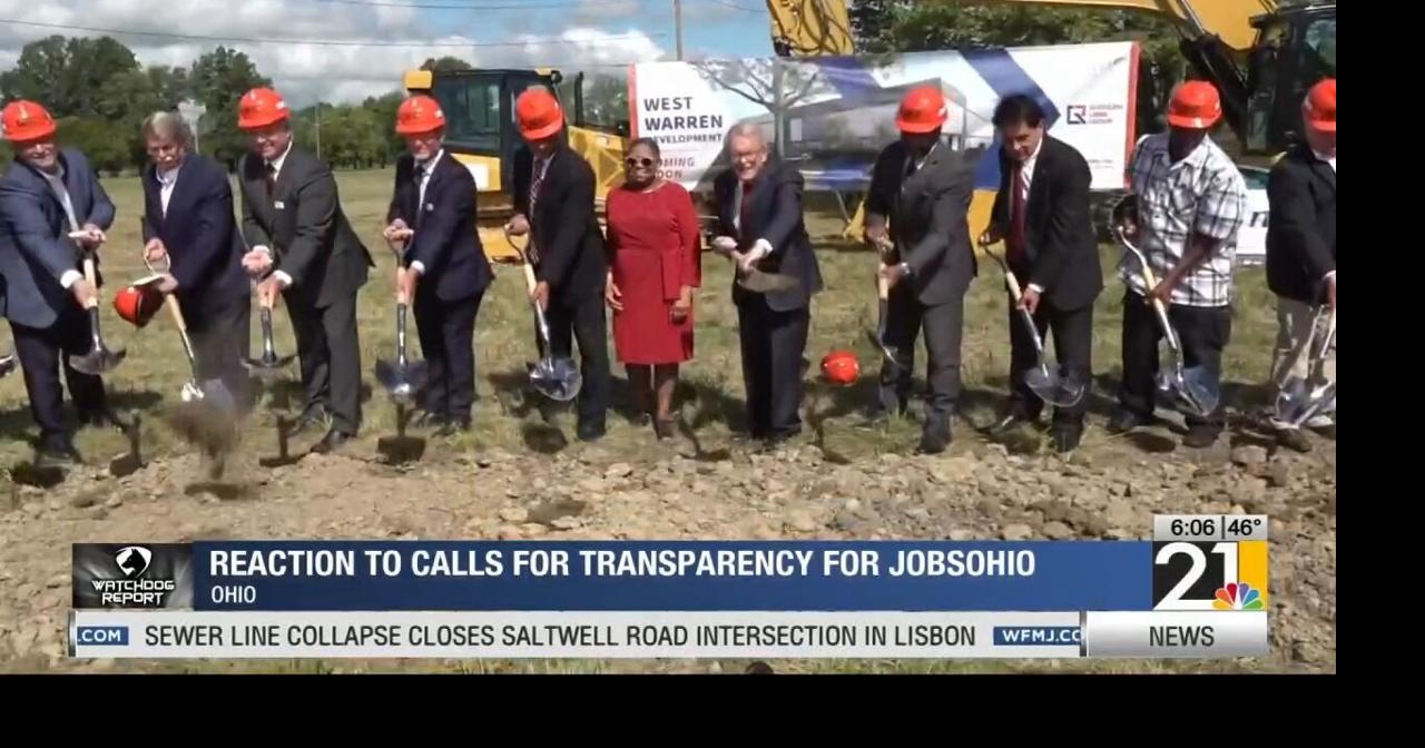 Reaction to calls for transparency for JobsOhio | News | wfmj.com