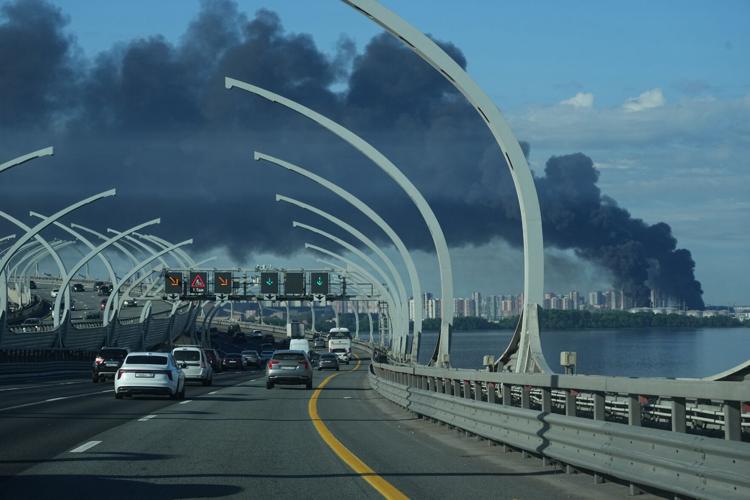 Ukrainian drones set fire to a St. Petersburg oil terminal ahead of ...