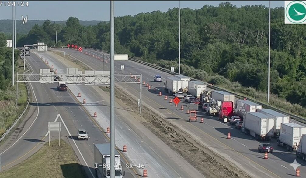 Rollover crash snarls westbound I-80 traffic in Austintown | Austintown ...