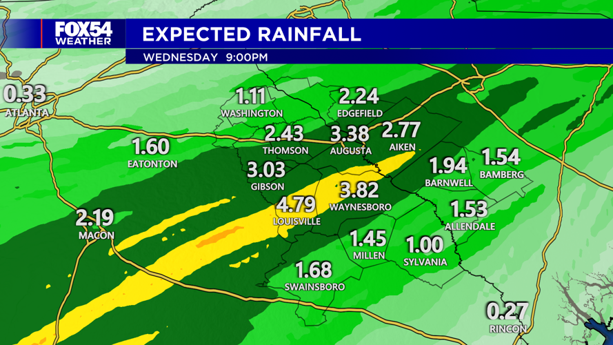 Stretches of Steady Rain Expected | | wfxg.com