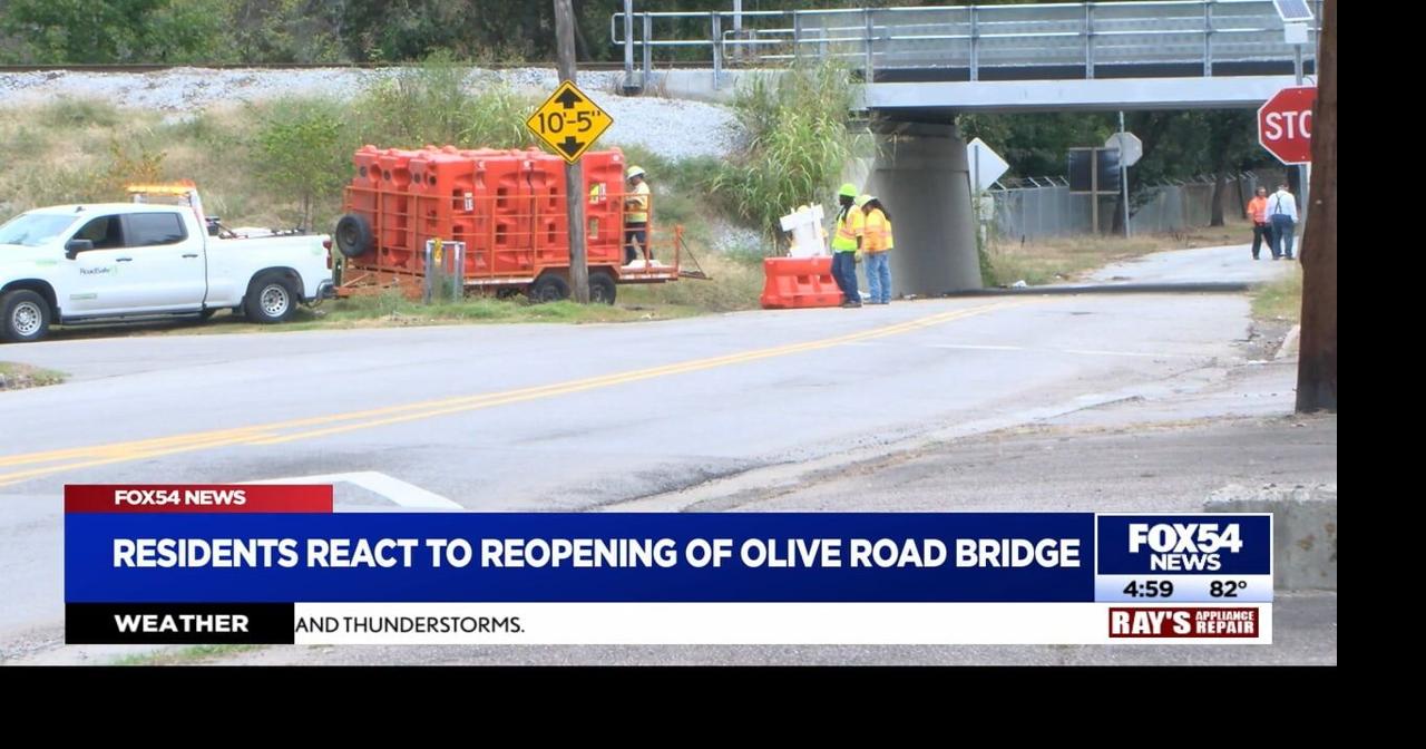 Residents react to reopening of Olive Road Bridge | News | wfxg.com