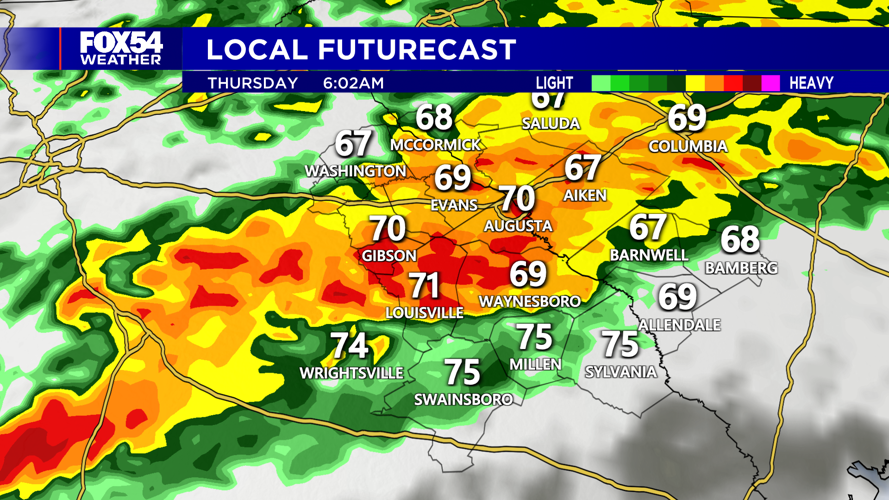 Warm with spotty light rain Tuesday; Heavy rain on the way late ...