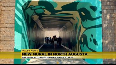 North Augusta Forward unveils first public artwork in Greenway tunnel ...