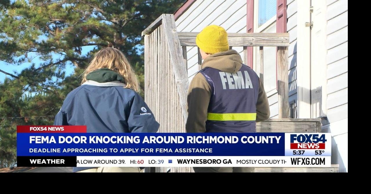 FEMA goes door-to-door in Richmond County | News | wfxg.com