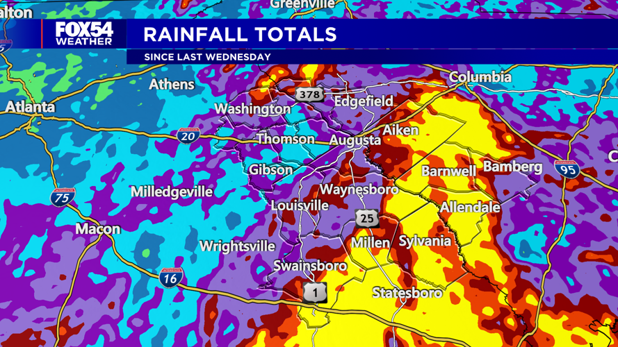 A Wet 7 Days for the CSRA | | wfxg.com