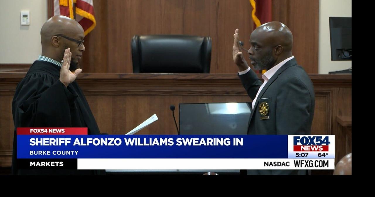 Sheriff Alfonzo Williams sworn in for third term in Burke County | News ...
