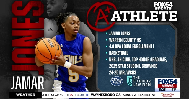 Warren County High School's Jamar Jones named FOX54's A+ Athlete ...