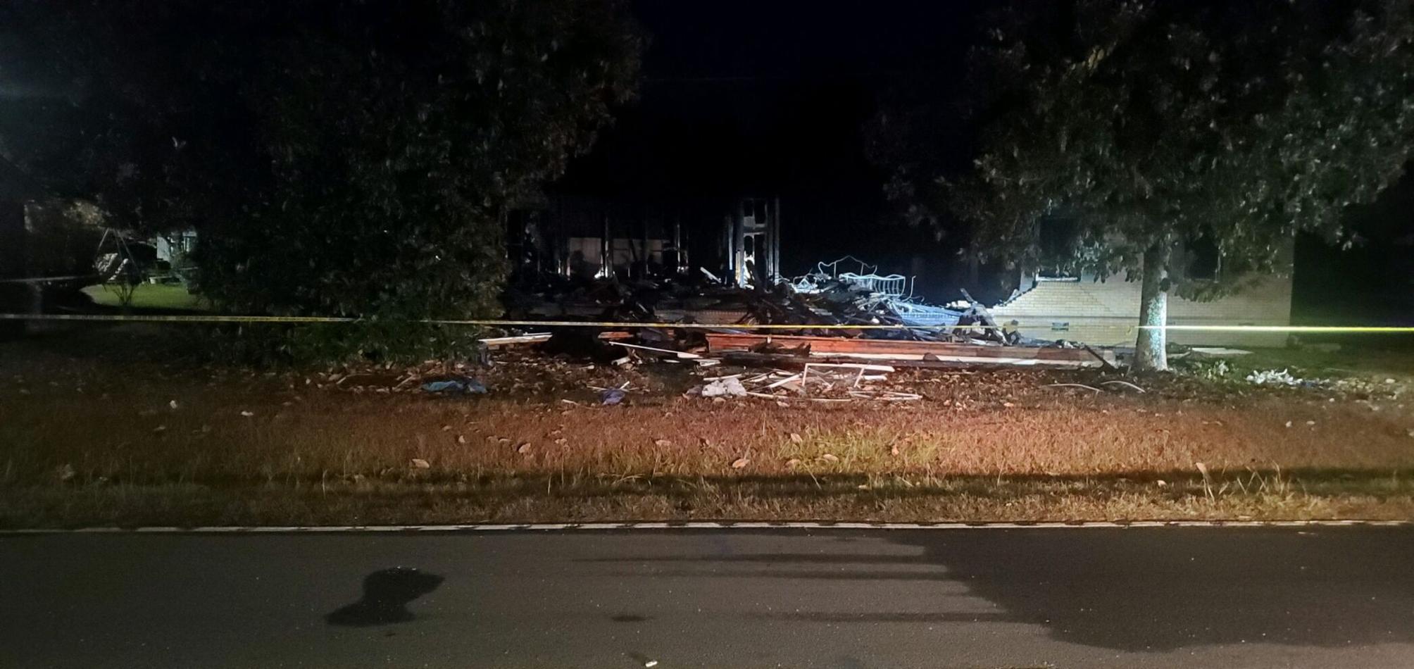 Explosion sparked house fire, injuring two in Edgefield | News | wfxg.com