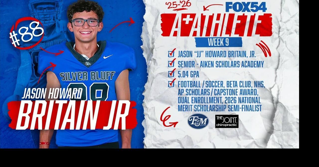 A+ Athlete of the week: Jason Howard Britain, Jr. shines at Aiken ...
