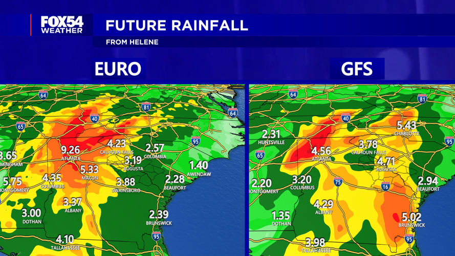Typical summer weather ahead of Helene's impacts Thursday into Friday ...