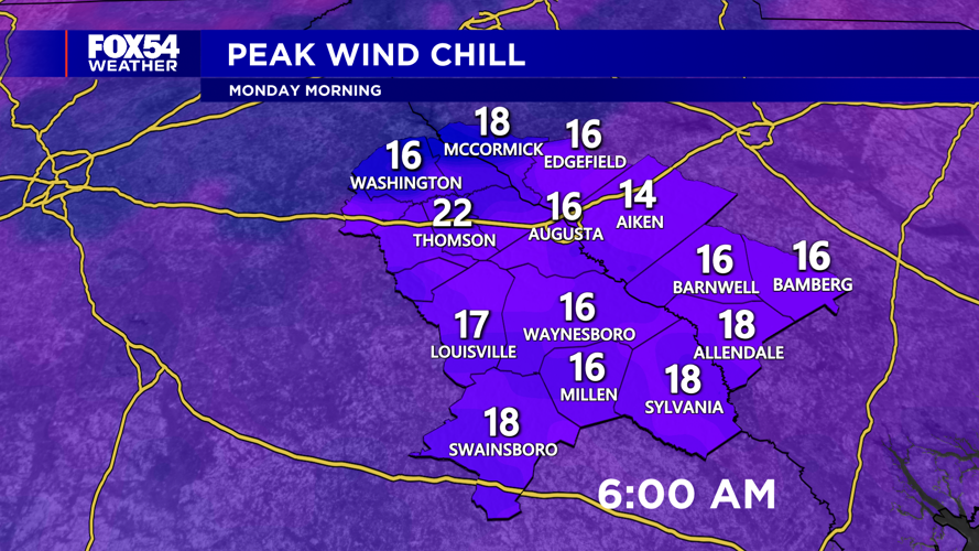 Weather Aware: Frigid cold Monday & Tuesday mornings | | wfxg.com