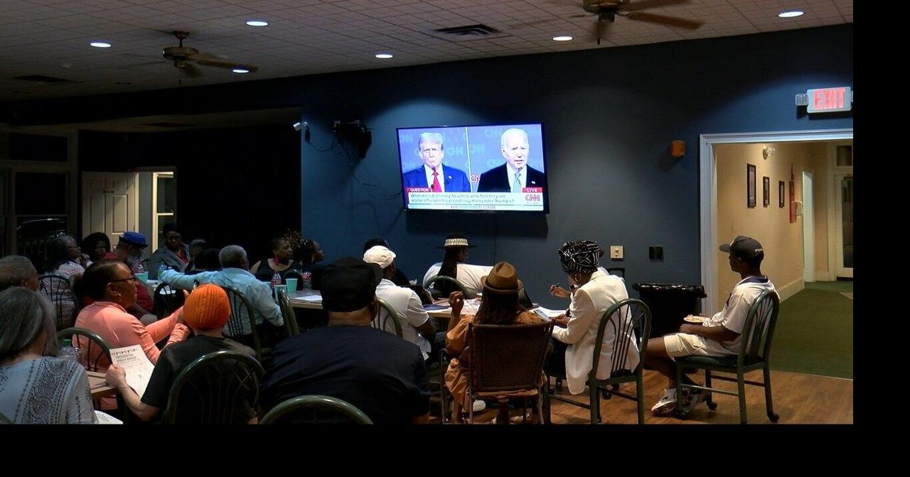 Local party groups hold watch parties for historic presidential debate ...