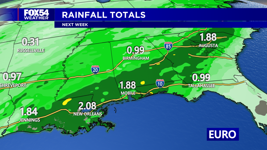 Multiple Rounds of Rain Next Week | | wfxg.com