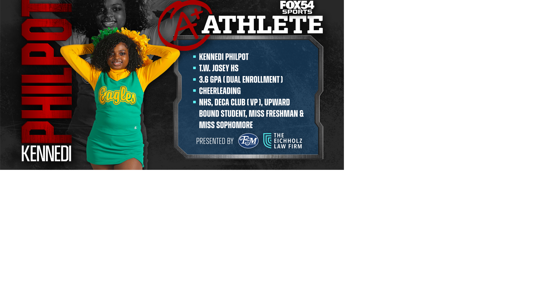 Josey High School's Kennedi Philpot named FOX54's A+ Athlete ...