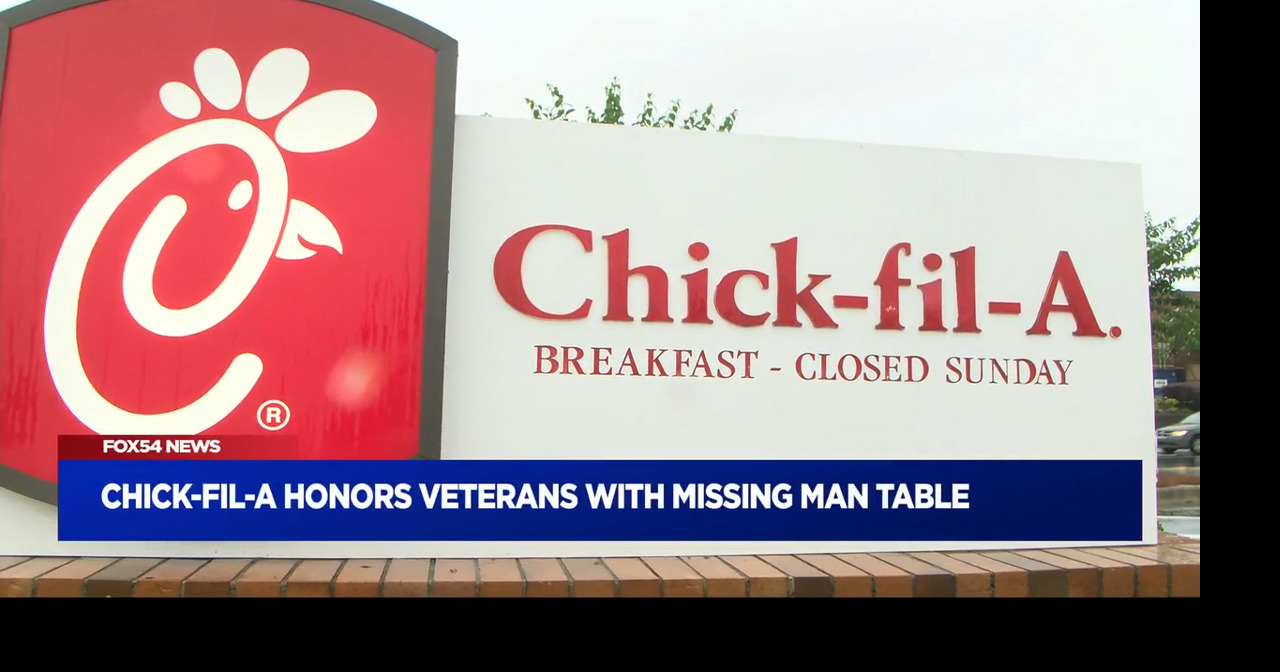 Chick-Fil-A honors veterans on Memorial Day with missing man table ...