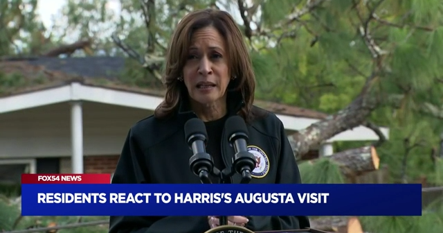Vice President Harris visits Augusta to assess Helene's impact | News ...