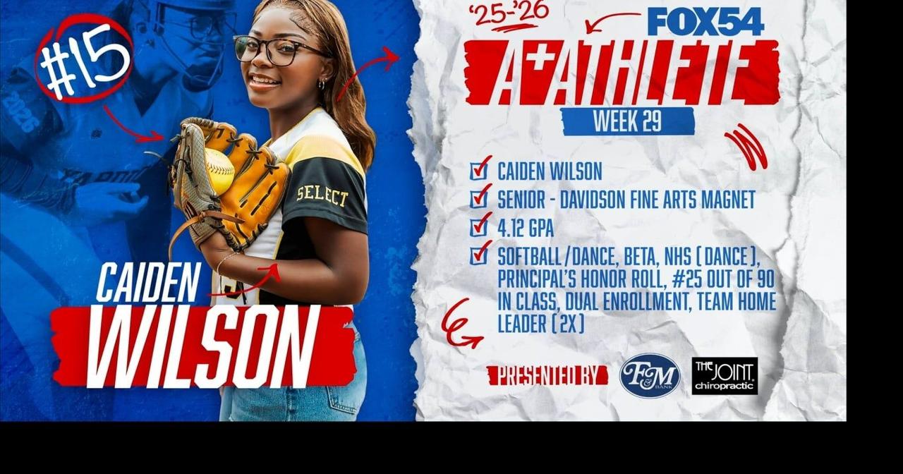 A+ Athlete of the Week: Caiden Wilson of Davidson Fine Arts School ...