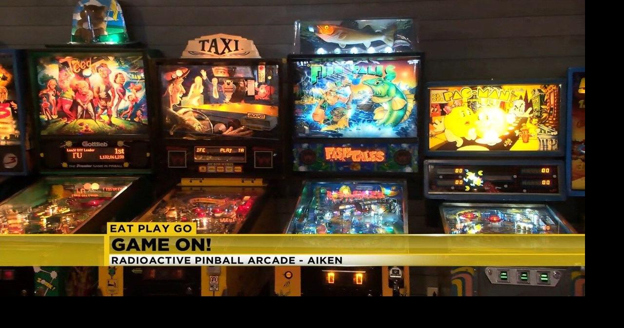 EAT. PLAY. GO. be a pinball wizard at Radioactive Pinball Arcade ...