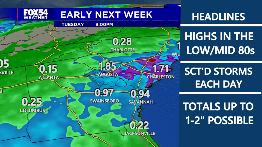 More Rain Early Next Week | | wfxg.com