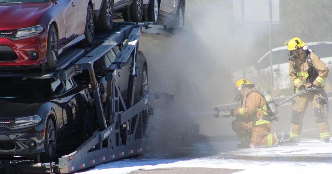 Vehicle fire at Tegner Street roundabout stalls traffic | News ...