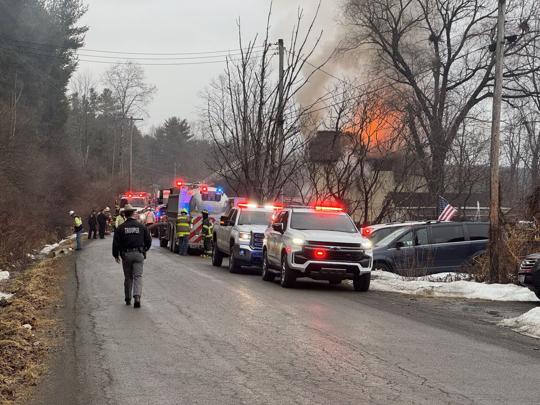 Emergency Crews Respond to Fully Involved Structure Fire on Barton Road ...