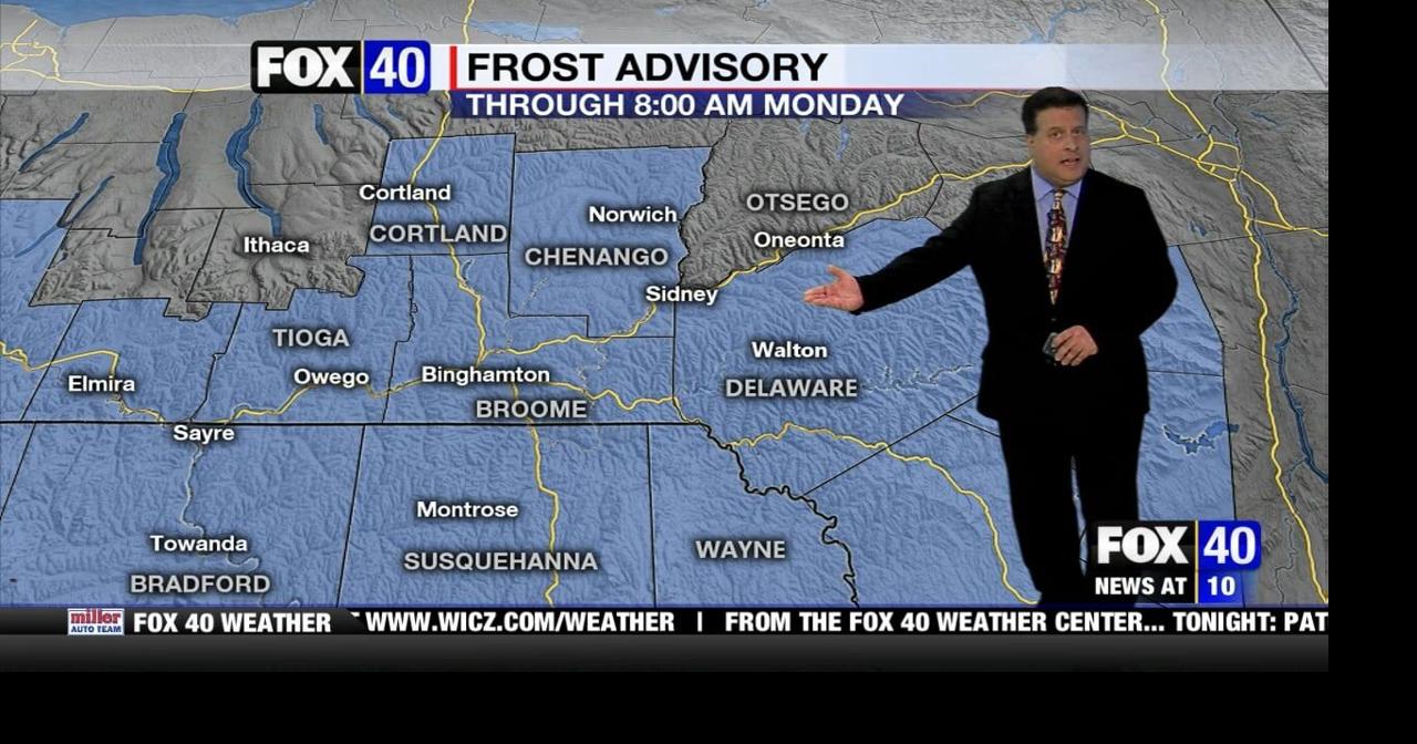 Mark Tarello's 10 PM Weather - Frost Advisory | Latest Forecast | wicz.com