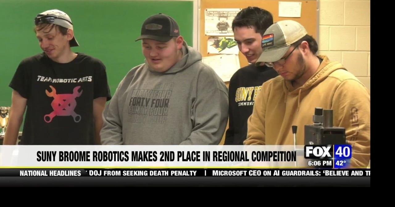 SUNY Broome Robotics Makes 2nd Place in Regional Competition | News ...