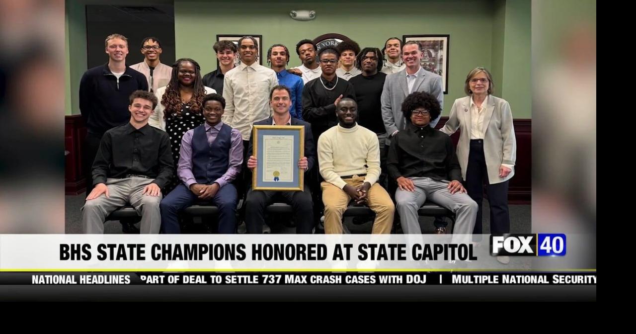 State Champion Binghamton Basketball Team Honored at State Capitol ...