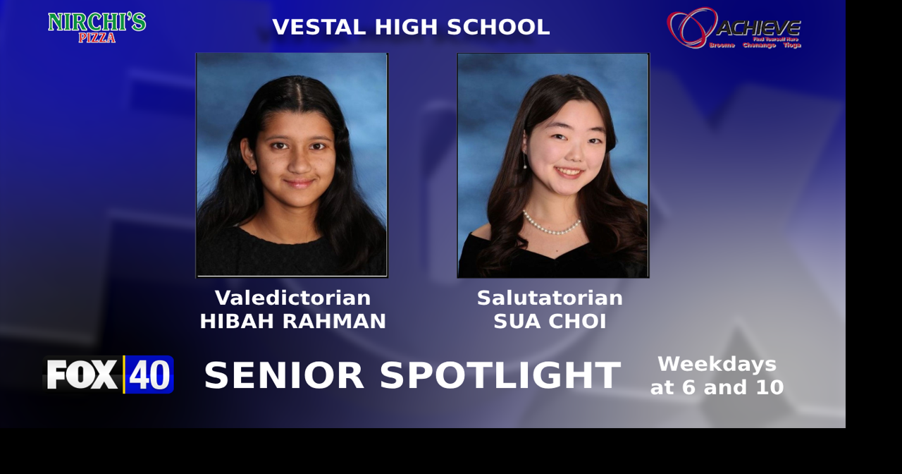 2025 Senior Spotlight: Vestal High School | Fox 40 Senior Spotlight ...