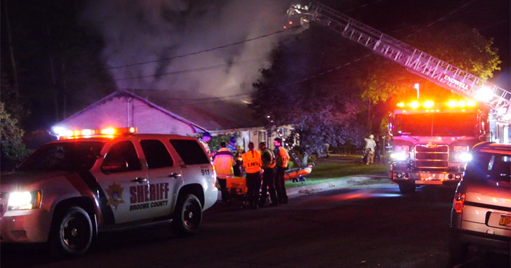 Witnesses Claim "Explosion" Heard at Endwell House Fire | Video | wicz.com