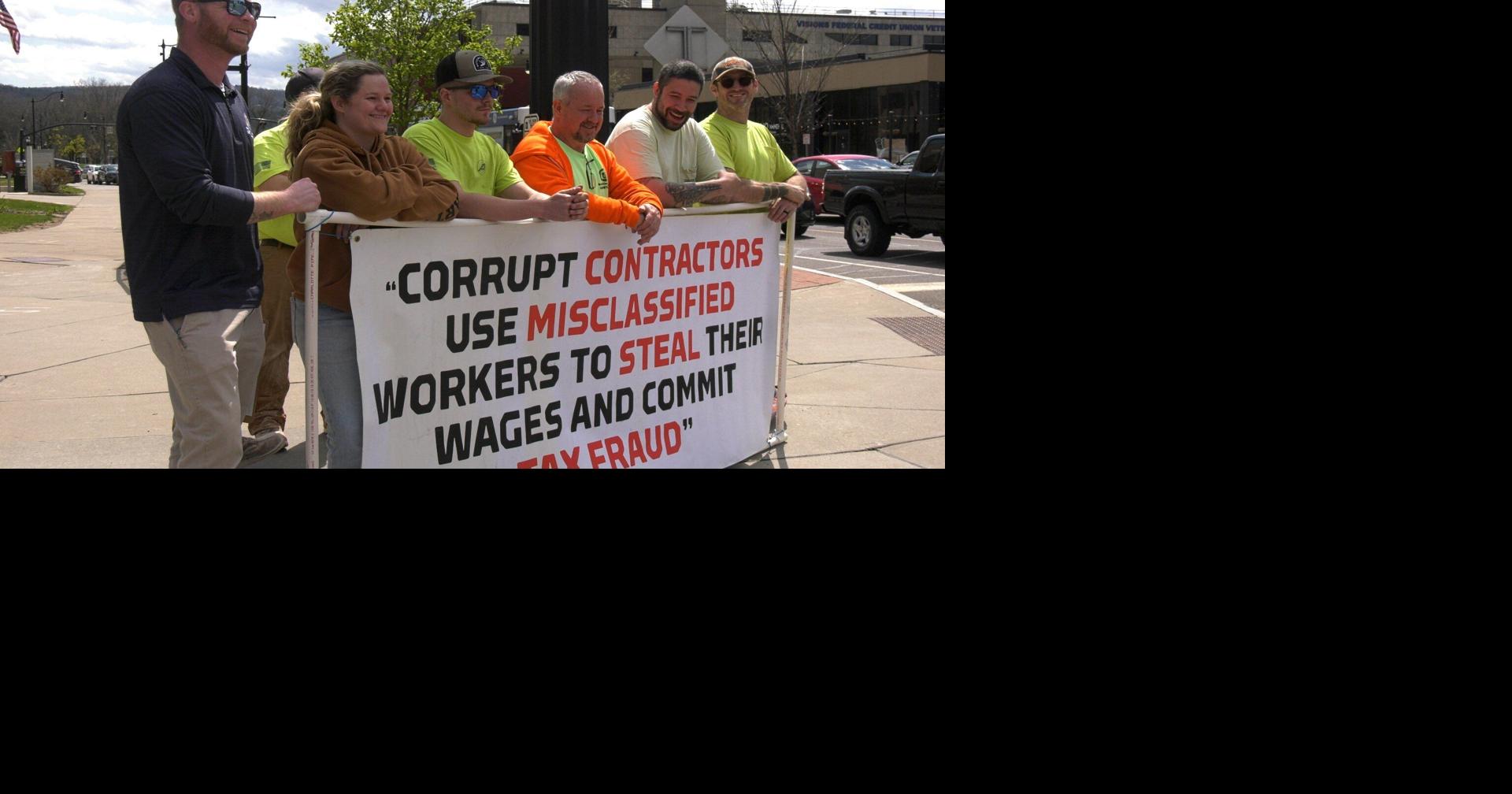Local Carpenters and Construction Workers Hold Rally Against Tax Fraud ...