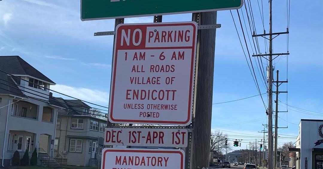 Village of Endicott Alternate Parking Notice for the Winter | Video | wicz.com