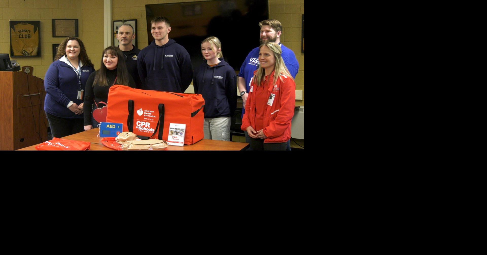 Windsor High School Receives New CPR Training Kit for Students | Video ...