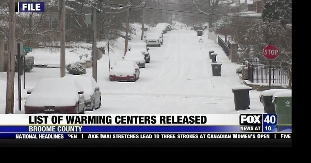 List of Warming Centers Released | News | wicz.com
