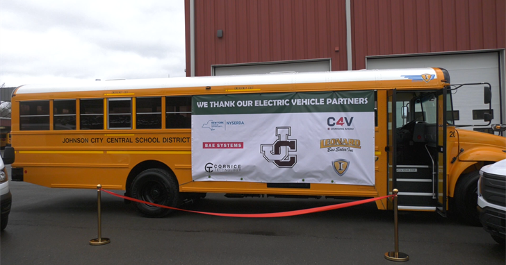 Johnson City School District Unveils New Electric Bus, First One in the ...