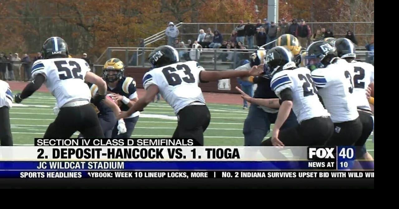 Tioga football storms past Deposit-Hancock in sectional semifinals ...