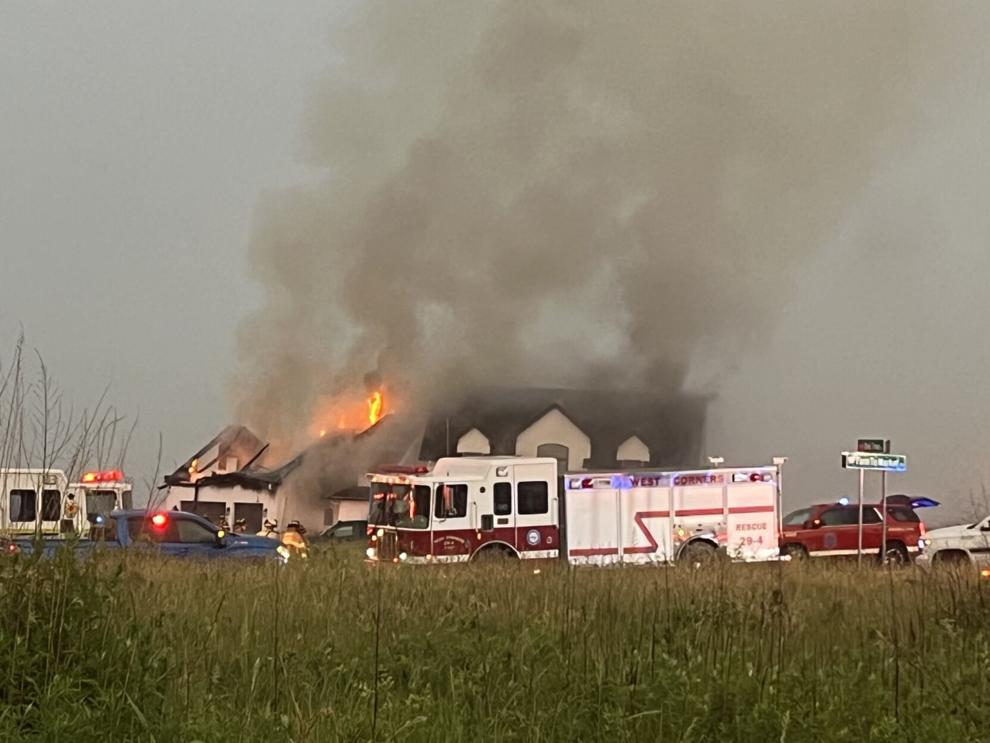 Crews battle second-alarm house fire on Farm to Market Road | News ...