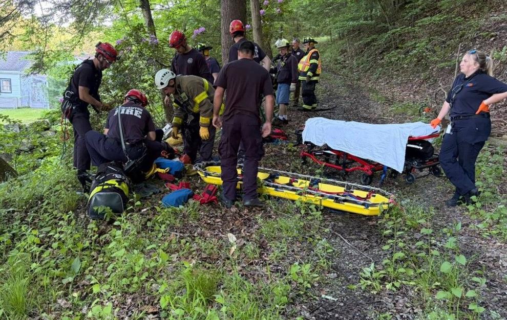 Injured Man Rescued from Creek in Port Crane After Fall Wednesday Night ...