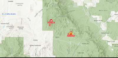 Winds fan flames of Prescott NF wildfires | Regional | williamsnews.com