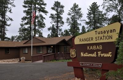 Forest Service Road 302 on Tusayan Ranger District undergoing ...