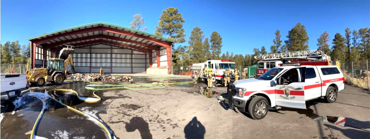 Garbage inside trash truck at Grand Canyon catches fire | Grand Canyon ...