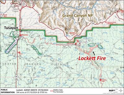 Aerial ignitions begin on Lockett Fire near Tusayan | Grand Canyon ...